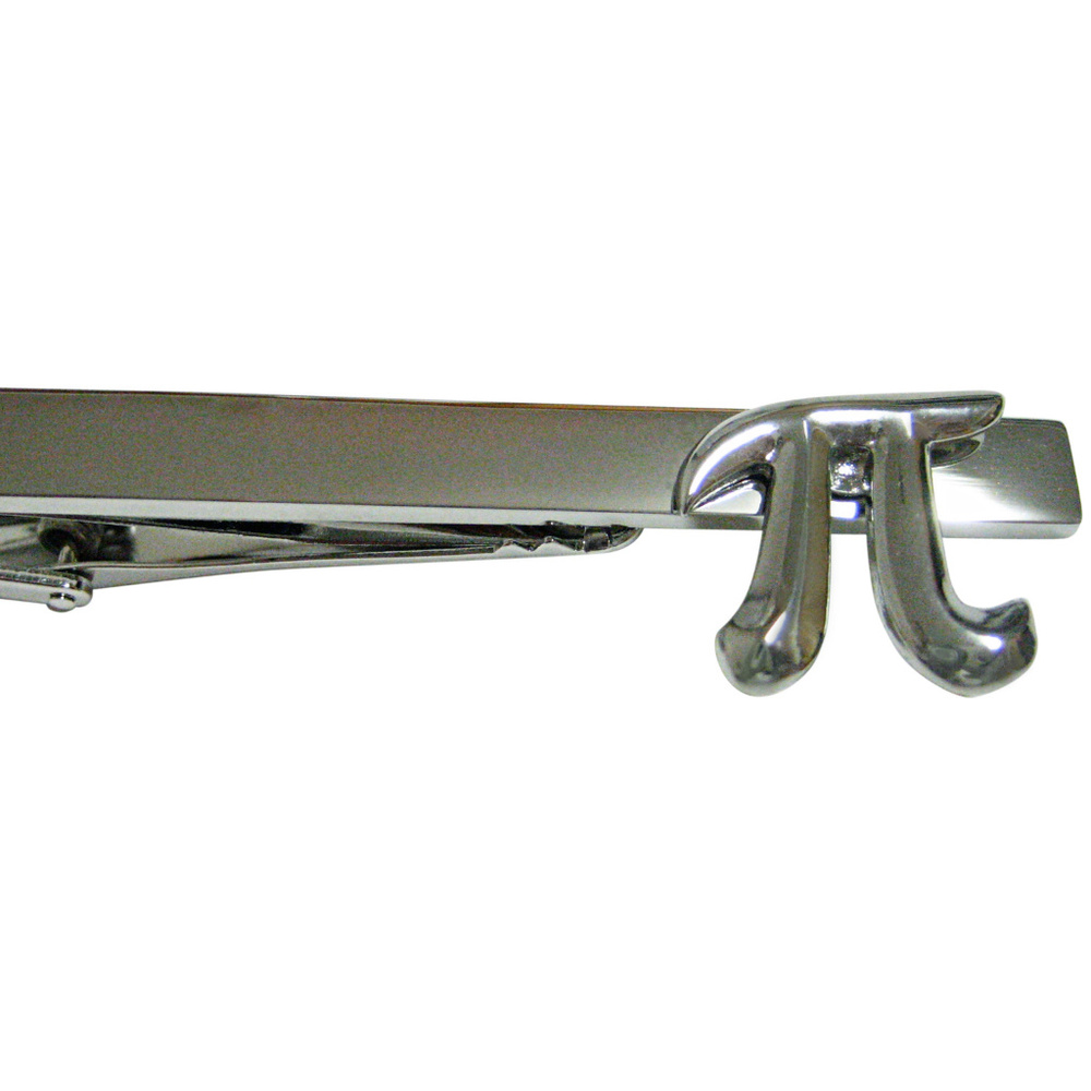 Mathematical Pi Symbol Square Tie Clip - Gem